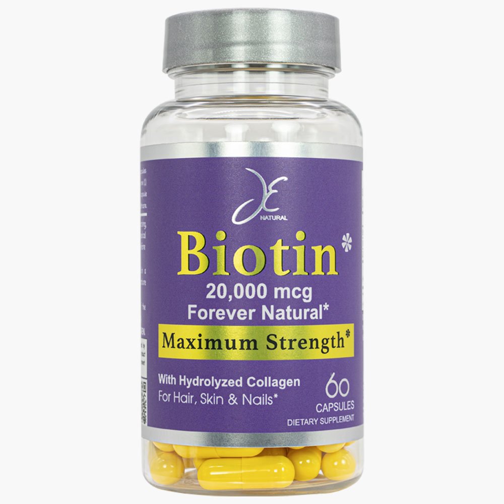 Biotin 20000mcg 60 cap - JE Natural™